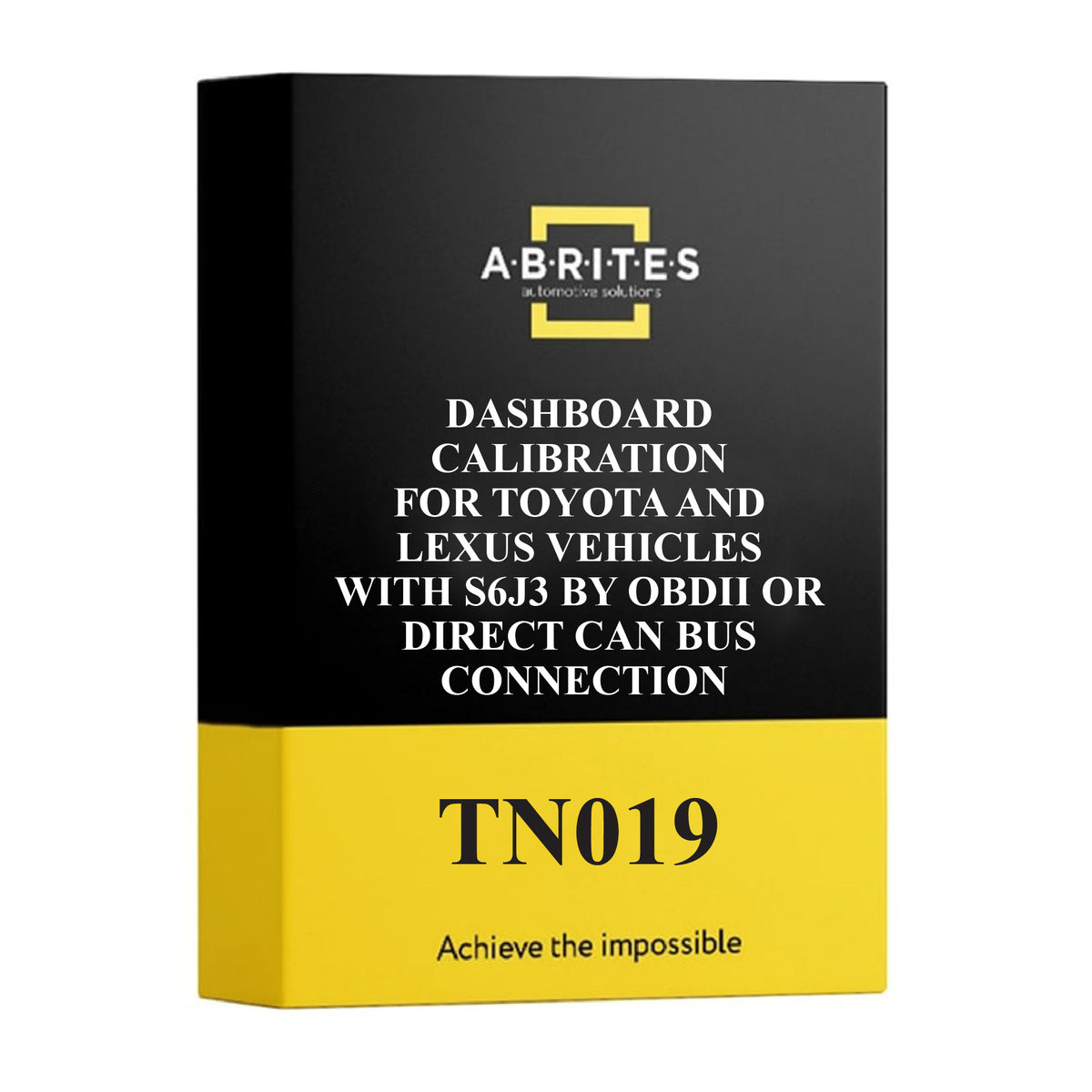 ABRITES TN019 - Dashboard Calibration for Toyota and Lexus SJ63 by OBD